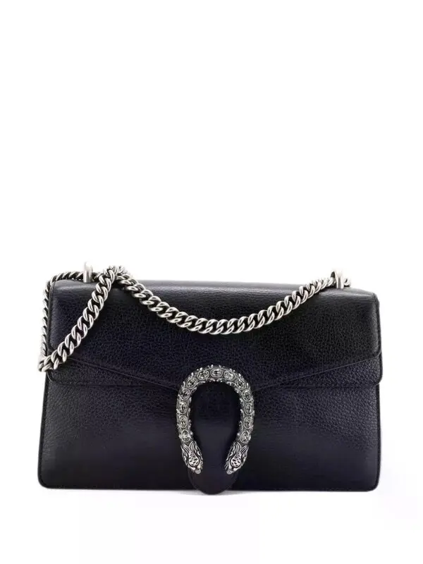 Gucci Dionysus Bag Leather Small Shoulder Bag - Black