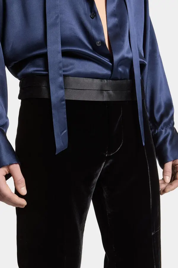Dsquared2 Velvet Chic Tailored Bob Trousers