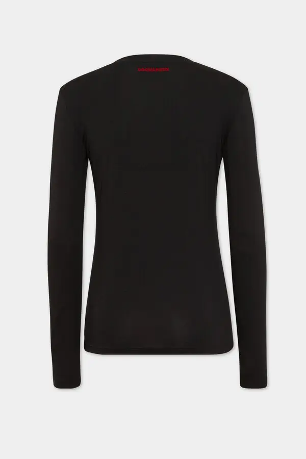 Dsquared2 Underwear Tulle Long Sleeves T-shirt
