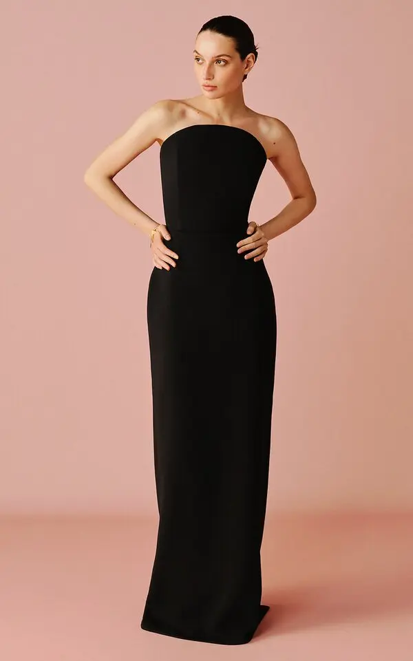 BALYKINA Paola Matt Silk Maxi Dress
