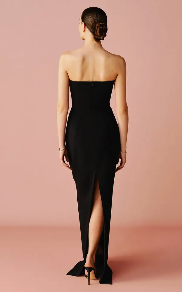 BALYKINA Paola Matt Silk Maxi Dress