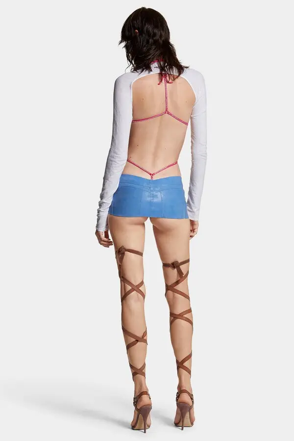 Dsquared2 5-pocket Latex Hot Pants