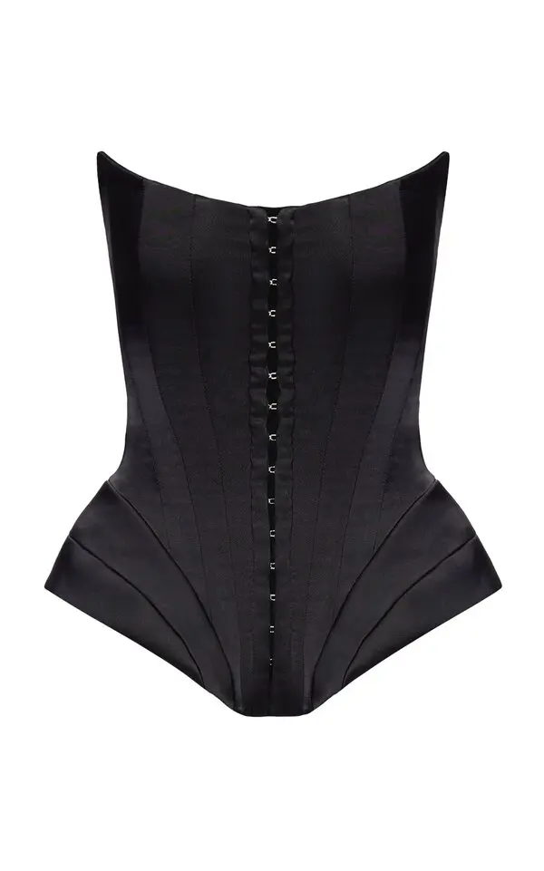 BALYKINA Soft Satin Corset With Hooks