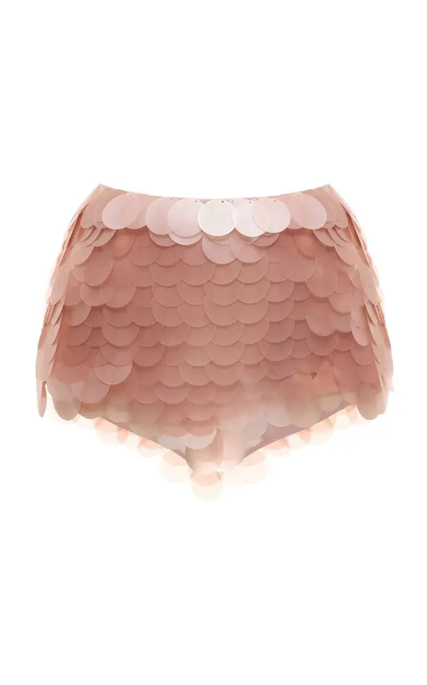 BALYKINA Sequined Mini Shorts