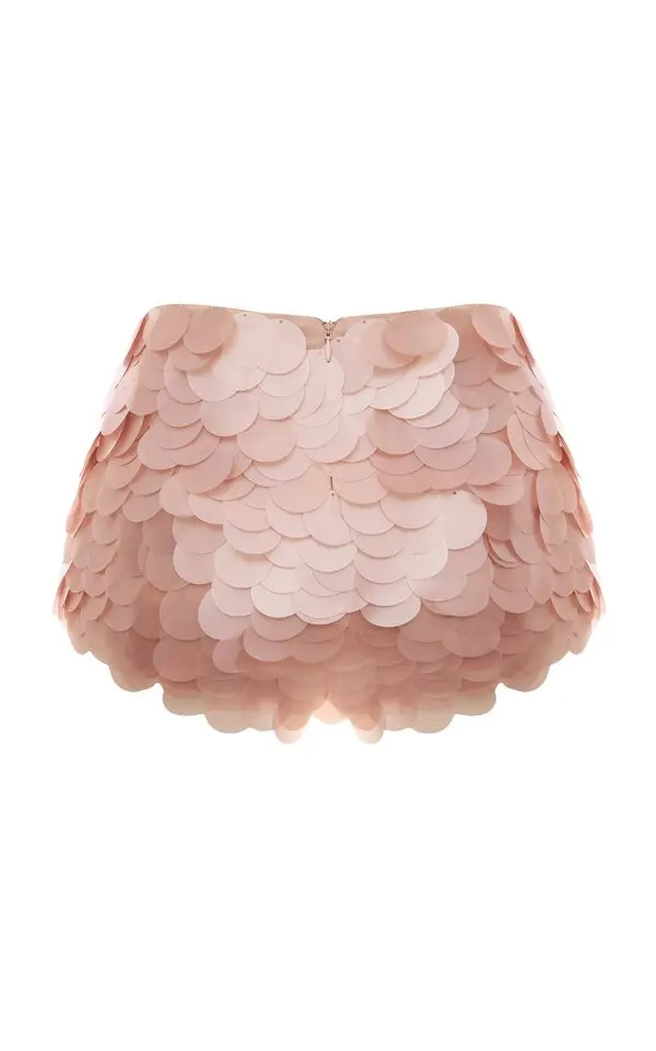 BALYKINA Sequined Mini Shorts