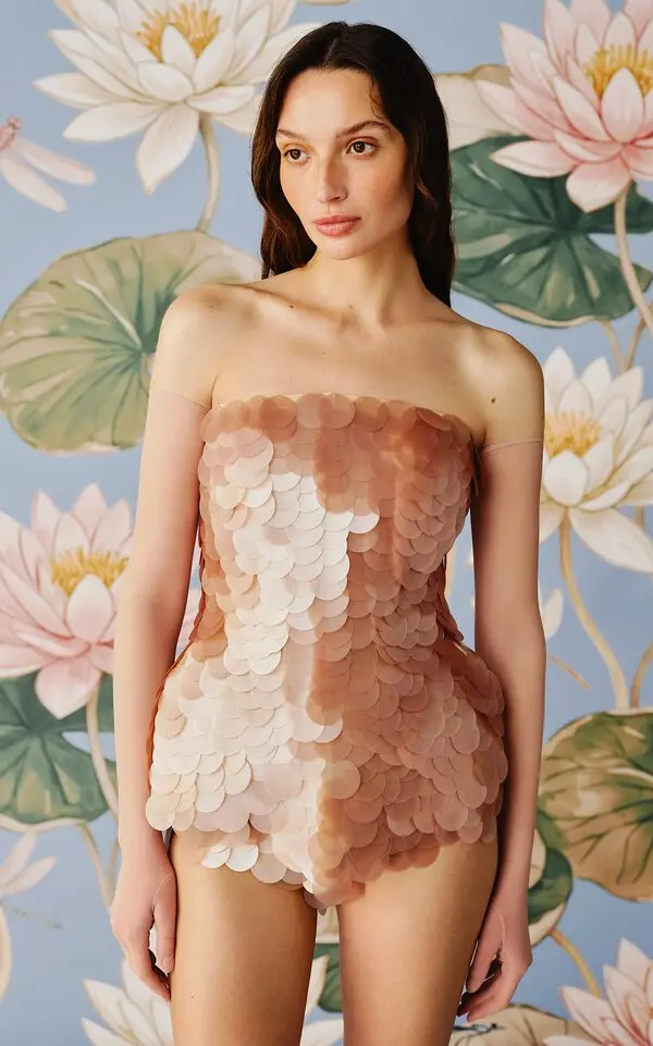 BALYKINA Sequined Corset