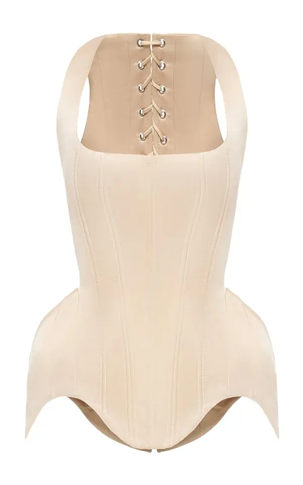 BALYKINA Soft Satin Corset With Lacing