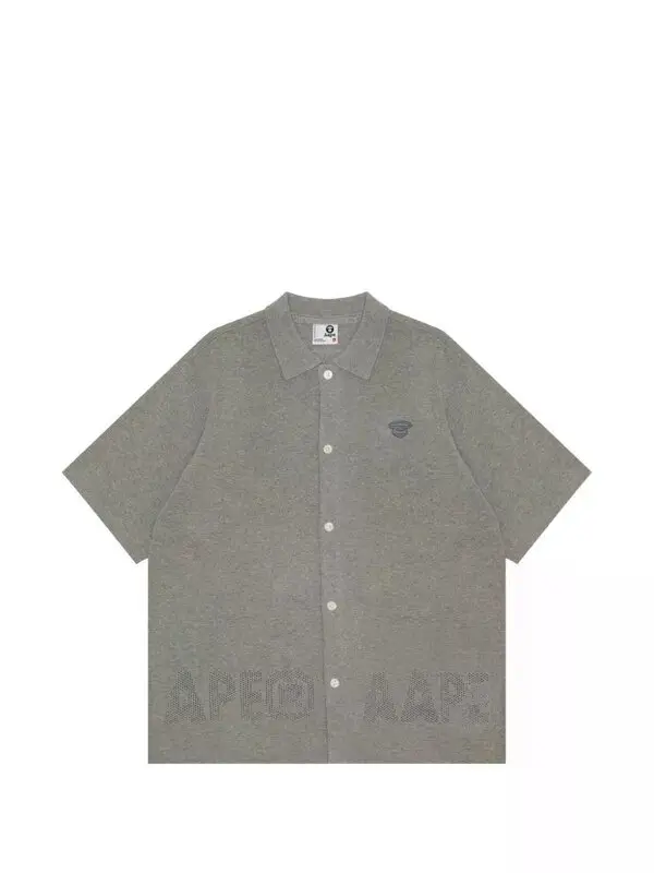 AAPE BY *A BATHING APE Logo-embroidered Short-sleeve Sweater