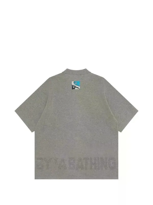 AAPE BY *A BATHING APE Logo-embroidered Short-sleeve Sweater