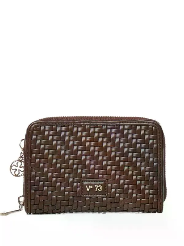 V°73 Zelda Woven Zip-around Wallet - Brown