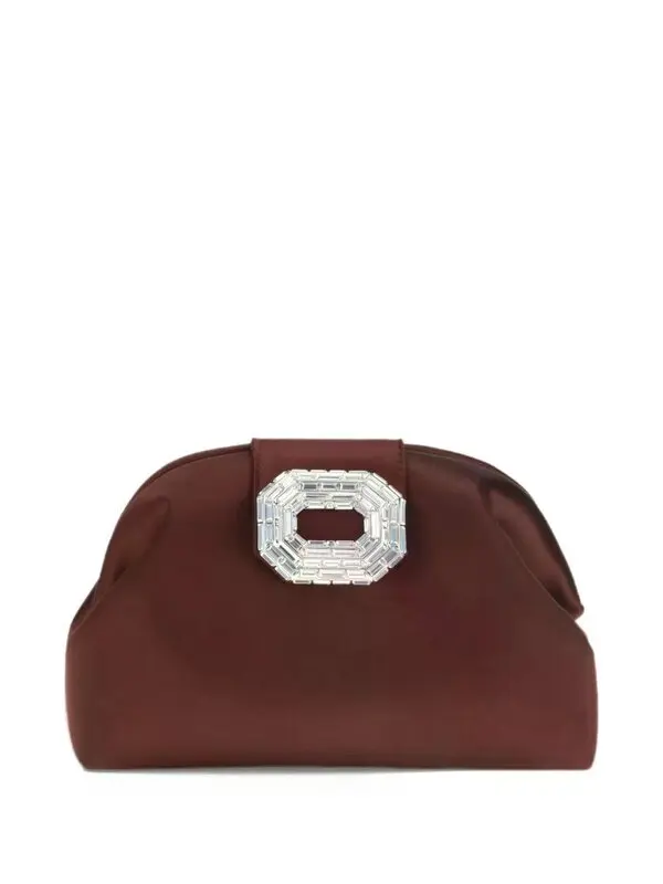 Amina Muaddi Camelia Crystal-embellished Clutch Bag