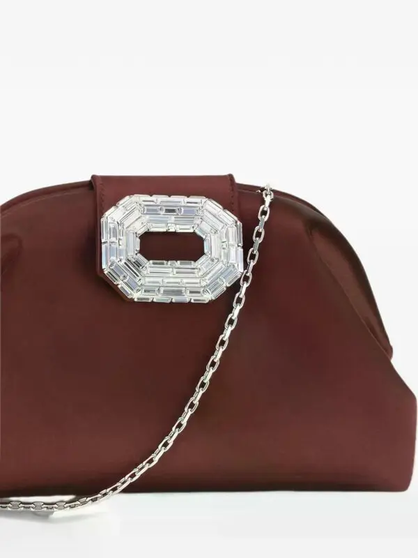 Amina Muaddi Camelia Crystal-embellished Clutch Bag