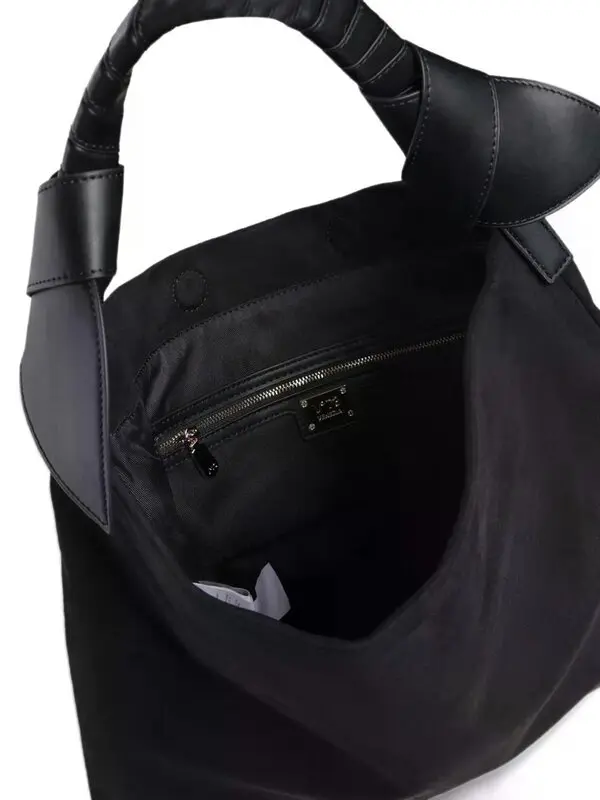V°73 Suede-effect Knotted Shoulder Bag