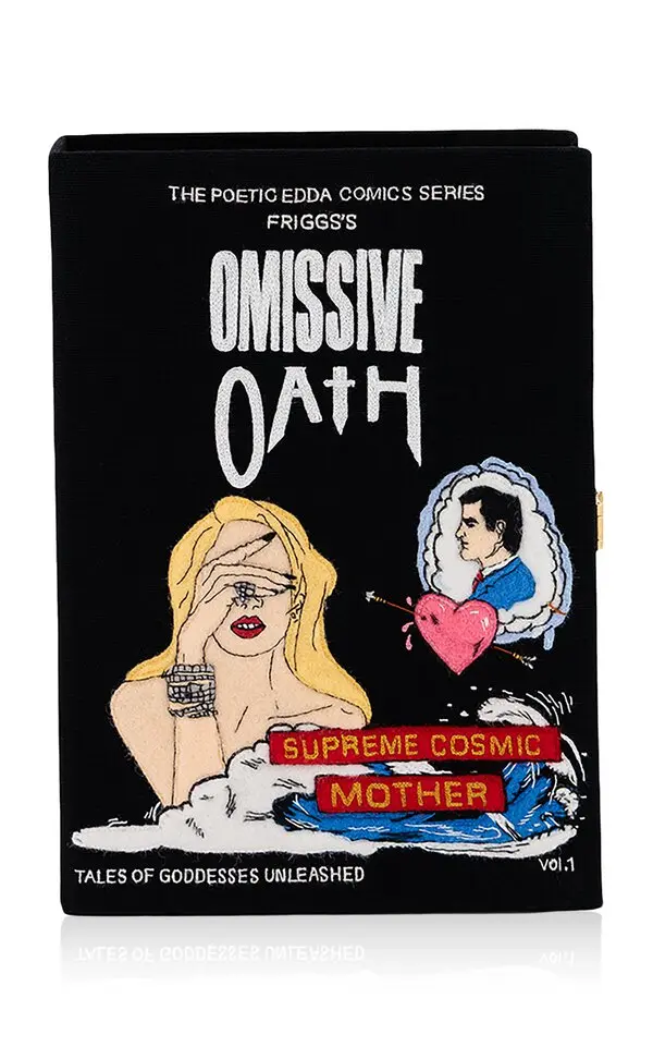 OLYMPIA LE-TAN Omissive Oath Book Clutch - Multi