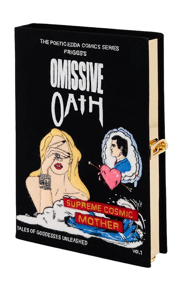 OLYMPIA LE-TAN Omissive Oath Book Clutch - Multi