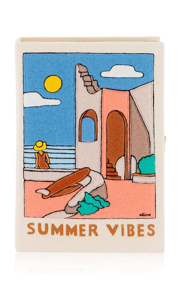 OLYMPIA LE-TAN Alimo Summer Vibes Book Clutch - Multi