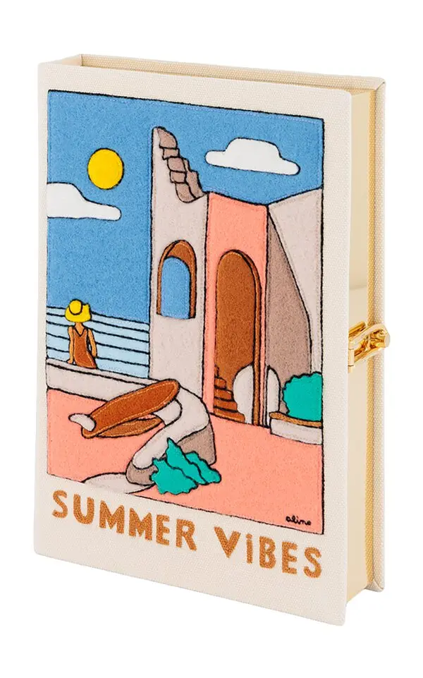 OLYMPIA LE-TAN Alimo Summer Vibes Book Clutch - Multi
