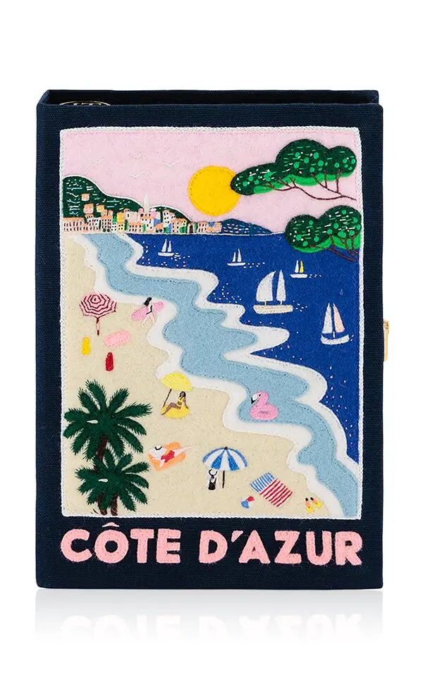 OLYMPIA LE-TAN Côte D'azur Plage Book Clutch - Multi