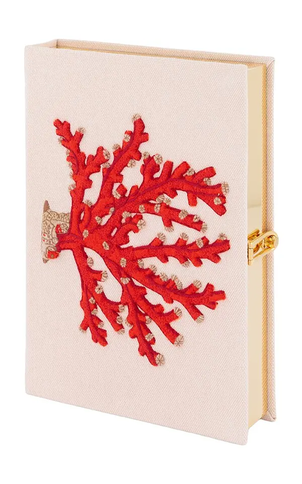 OLYMPIA LE-TAN Lophelia Pertusa Book Clutch - Pink