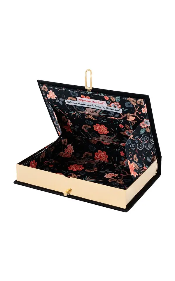 OLYMPIA LE-TAN Rock And Roll Book Clutch - Black