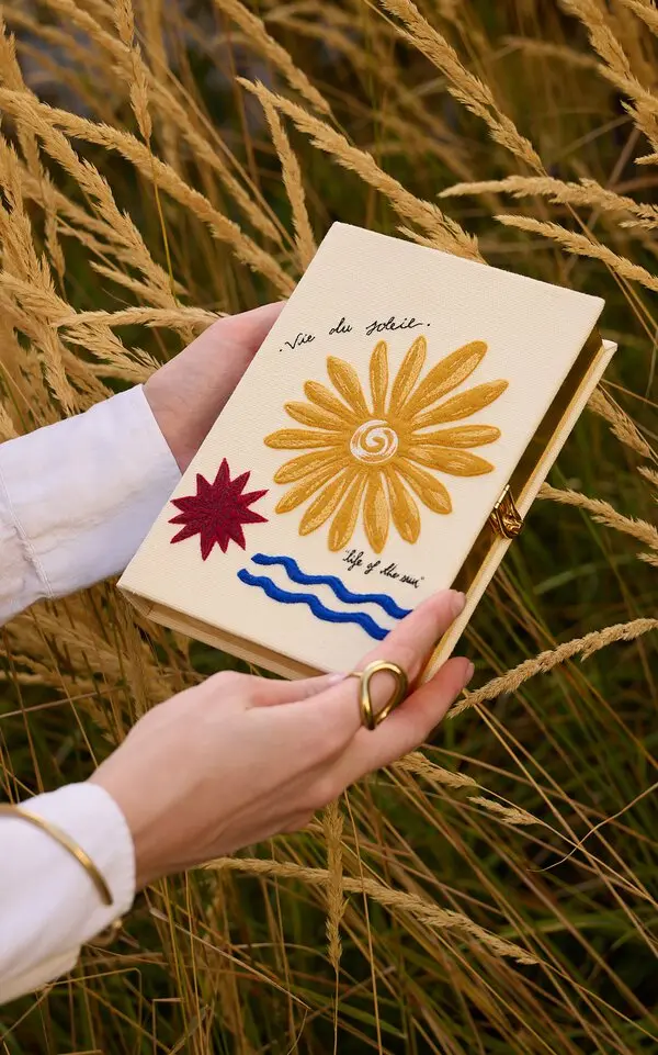 OLYMPIA LE-TAN Life Of The Sun Book Clutch - Pink