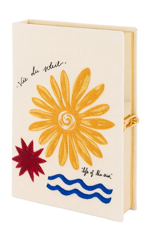 OLYMPIA LE-TAN Life Of The Sun Book Clutch - Pink