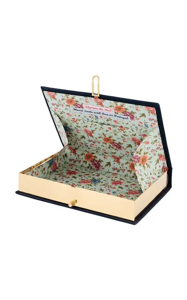 OLYMPIA LE-TAN La Dolce Vita Book Clutch - Black