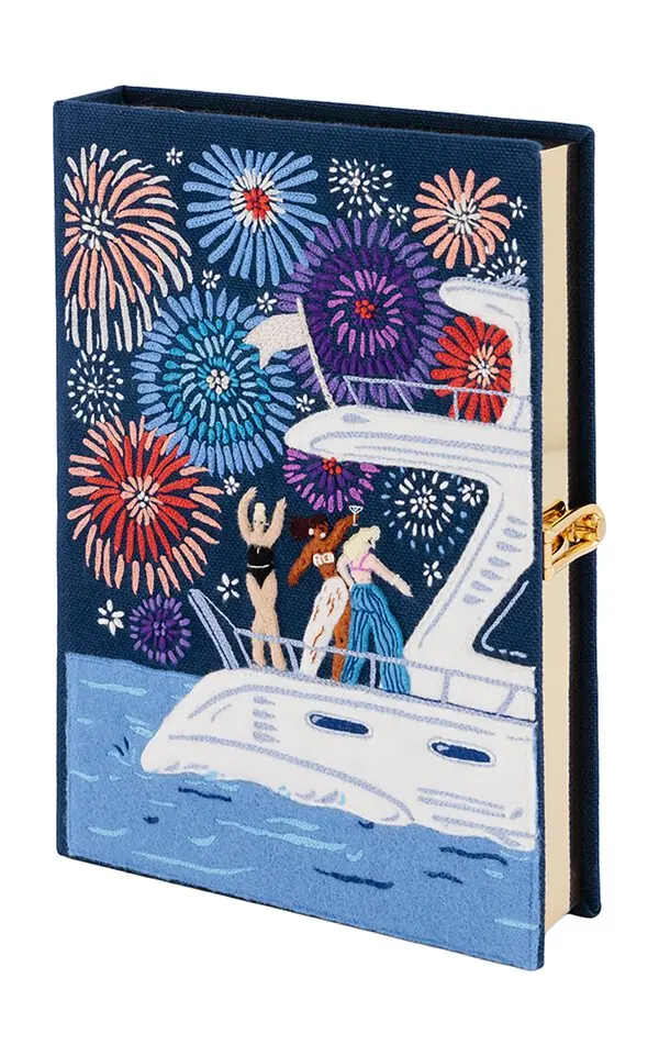 OLYMPIA LE-TAN The Midnight Yatch Club Book Clutch - Multi