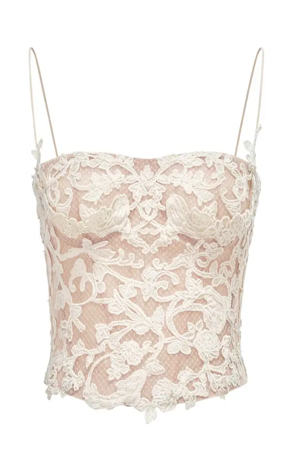 MONTSAND Lace Corset Top