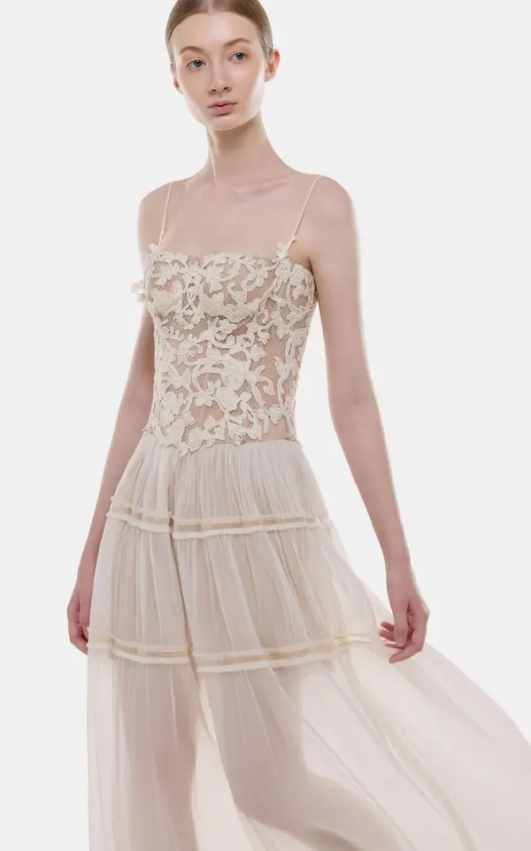 MONTSAND Lace Corset Top