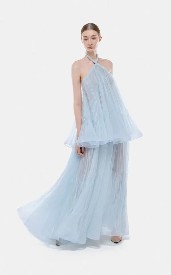 MONTSAND Pleated Maxi Skirt
