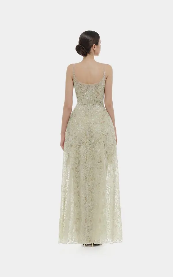 MONTSAND Flower Lace Maxi Dress