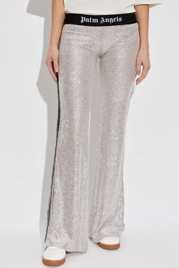 Palm Angels Sequin Embellished Trousers