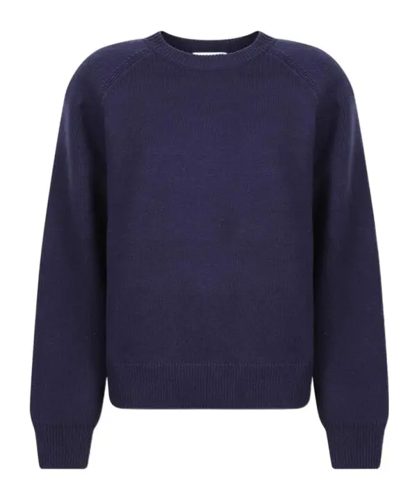 THE FRANKIE SHOP Lina Raglan-sleeve Sweater - Navy Blue