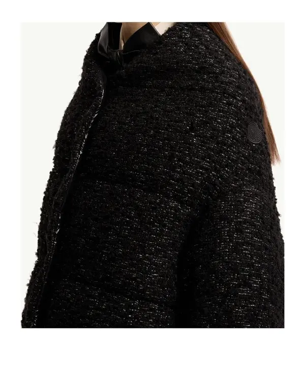 Moncler Wool Blend Tweed Cape