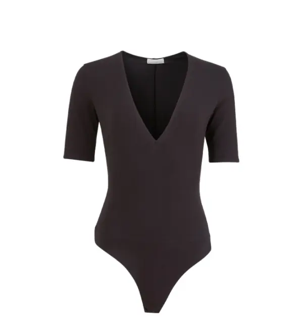 FLEUR DU MAL Deep V Bodysuit