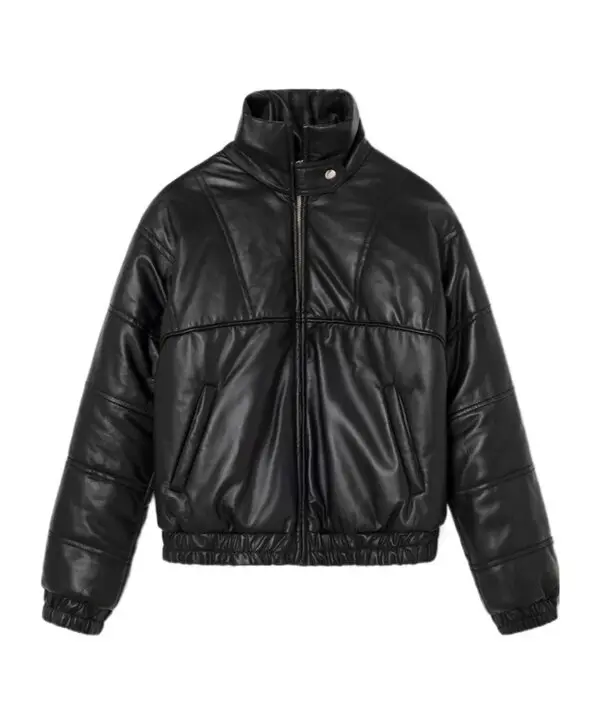 Gimaguas Long-sleeved Leather Jacket