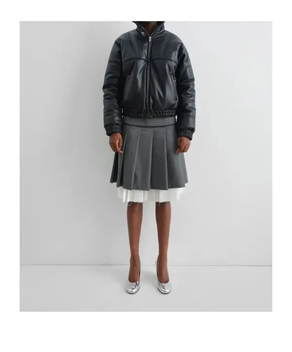 Gimaguas Long-sleeved Leather Jacket