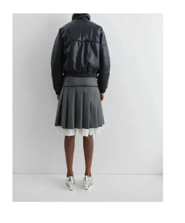 Gimaguas Long-sleeved Leather Jacket