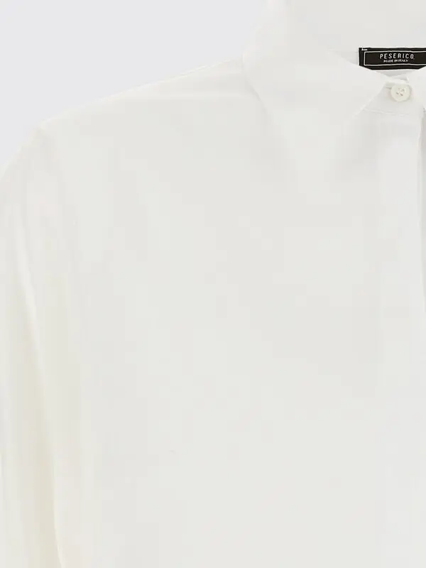 Peserico Sheer-sleeve Stretch Cotton Shirt