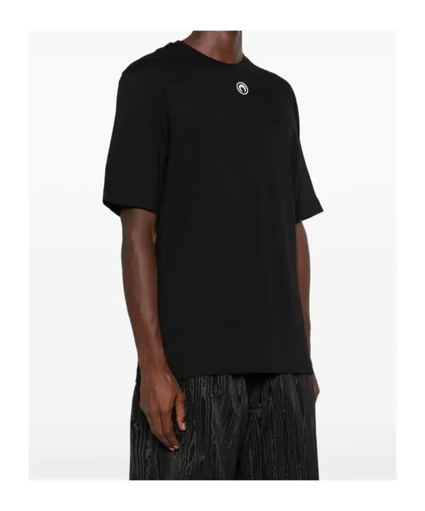 MARINE SERRE Embroidered Logo Short Sleeve Tee