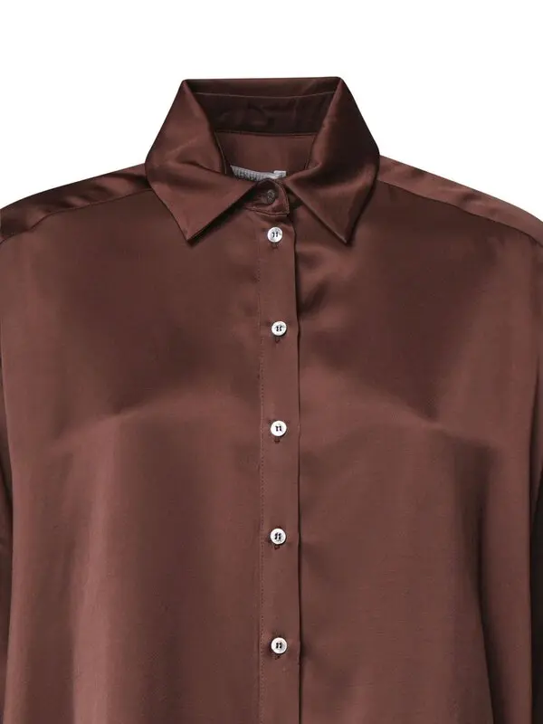 OTTOD'AME Satin Button-up Shirt