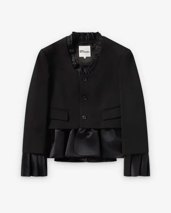 Comme Des Garçons Ruffle-trim Blazer