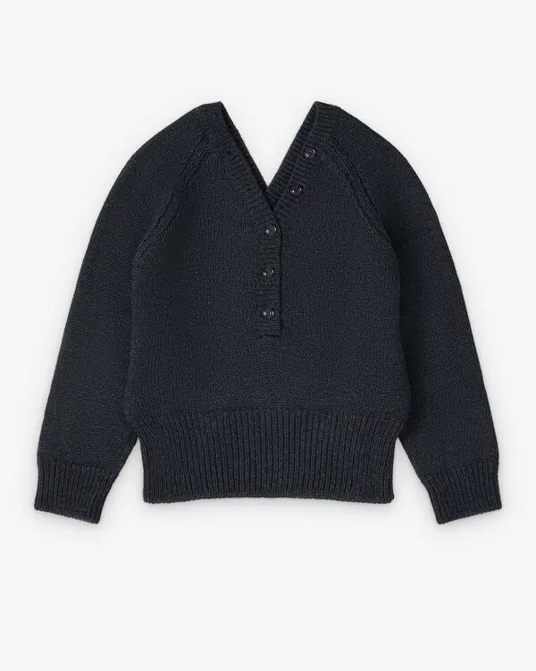Our Legacy Country Henley Cardigan - Charcoal