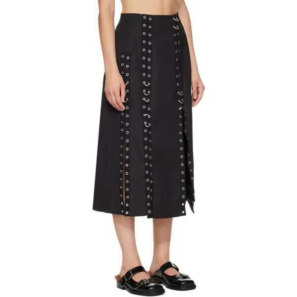 Simone Rocha Grommet Ring Sculpt Ripple Skirt