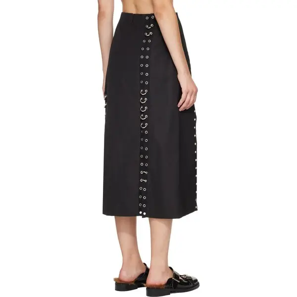Simone Rocha Grommet Ring Sculpt Ripple Skirt