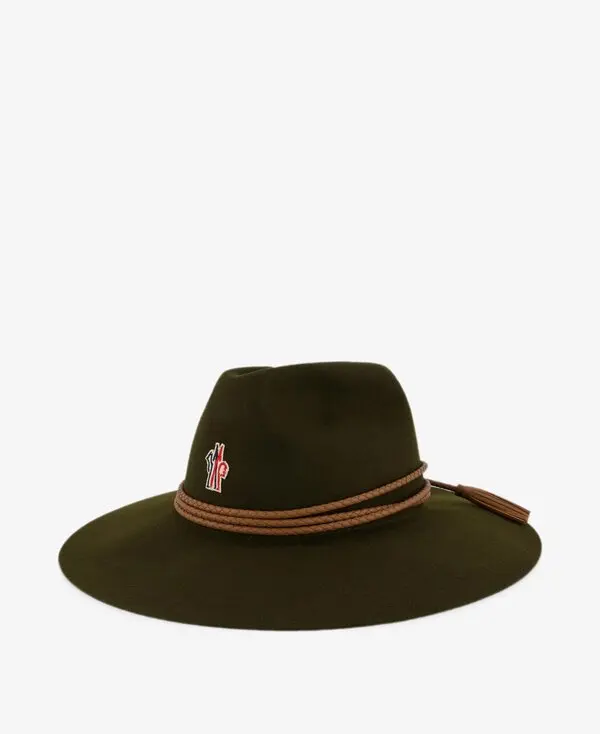 Moncler Logo-appliqué Wide-brim Hat