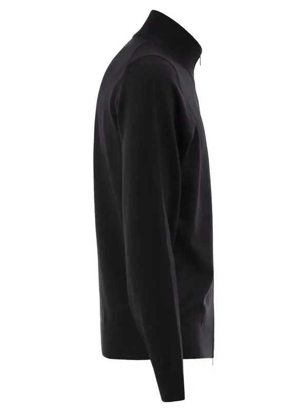 Hugo Boss Long Sleeved Balonso Zipped Cardigan