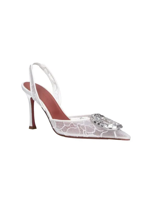 Amina Muaddi Pointed-toe High-heeled Sandals