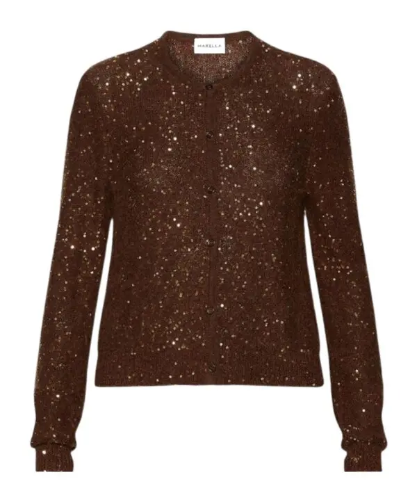 Marella Ribbed-knit Crew-neck Sweater